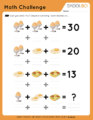 Math Challenge #1 | Free worksheet by SKOOLGO