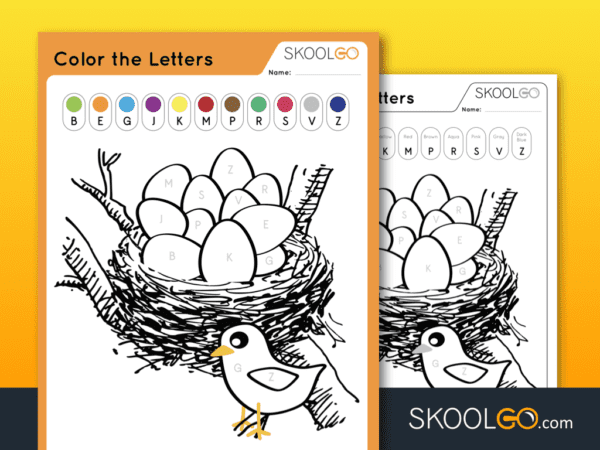 Color The Letters - SKOOLGO