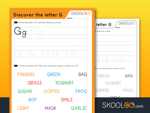 Discover The Letter G - SKOOLGO