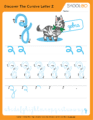 Discover The Cursive Letter Z | Free worksheet by SKOOLGO