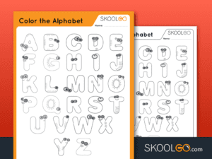 Color the Alphabet - Free Printable Worksheet - SKOOLGO