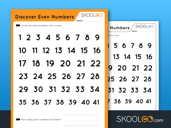 Discover Even Numbers - SKOOLGO