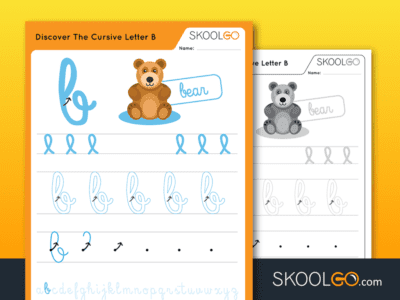 Discover The Cursive Letter B - SKOOLGO