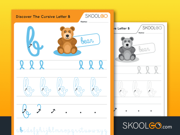 Discover The Cursive Letter B - SKOOLGO