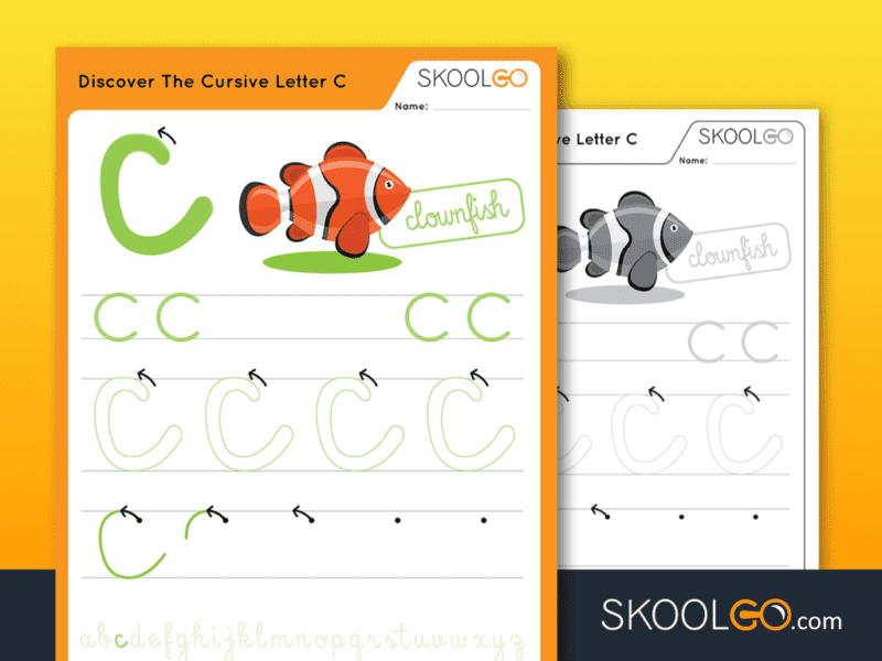 Discover The Cursive Letter C - SKOOLGO