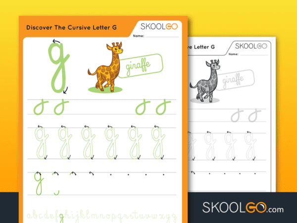 Discover The Cursive Letter G - SKOOLGO