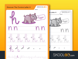 Discover The Cursive Letter H - SKOOLGO