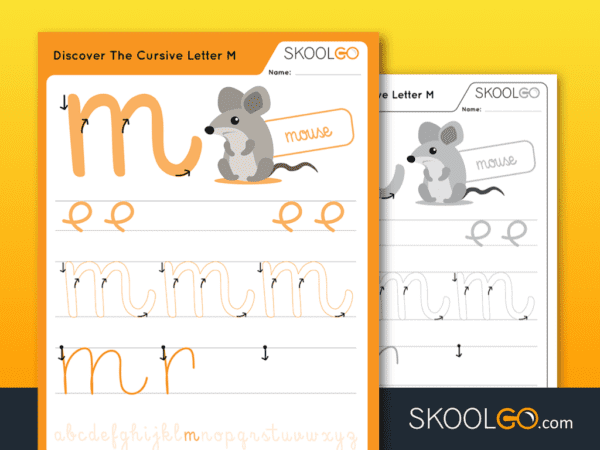 Discover The Cursive Letter M - SKOOLGO