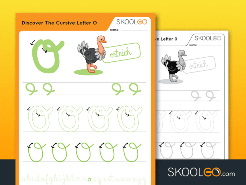 Discover The Cursive Letter O - SKOOLGO