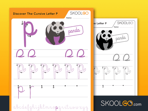 Discover The Cursive Letter P - SKOOLGO