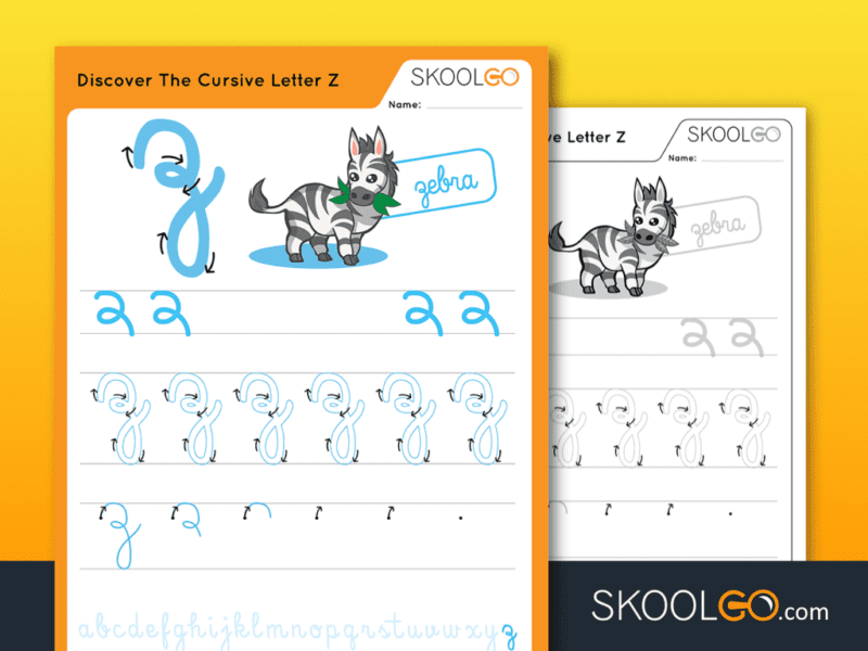 Discover The Cursive Letter Z - SKOOLGO