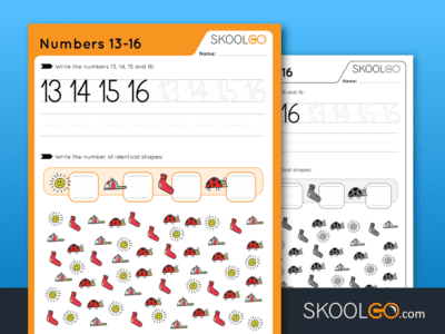 Numbers 13-16 - SKOOLGO