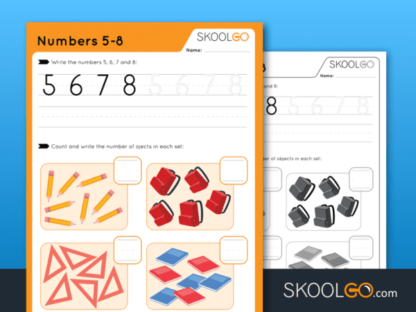 Numbers 5-8 - SKOOLGO