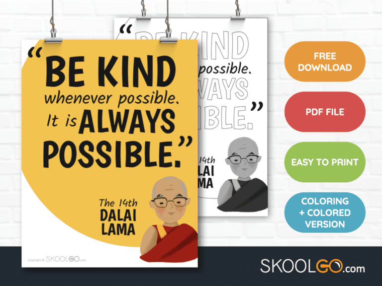 Take One Step At A Time - Free Classroom Poster - SKOOLGO