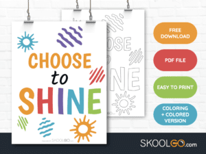 Choose To Shine - Free Poster - SKOOLGO