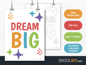 Dream Big - Free Classroom Poster - SKOOLGO