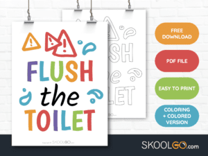 Flush The Toilet - Free Poster - SKOOLGO