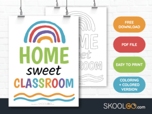 Home Sweet Classroom - Free Classroom Poster - SKOOLGO