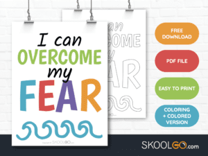 I Can Overcome My Fear - Free Classroom Poster - SKOOLGO