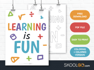 Learning Is Fun - Free Classroom Poster - SKOOLGO