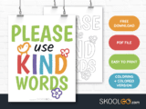 Kindness Begins With You - Free Classroom Poster - SKOOLGO