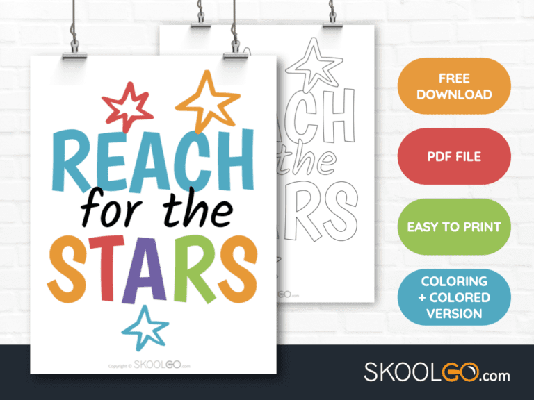 Reach For The Stars - Free Classroom Poster - SKOOLGO