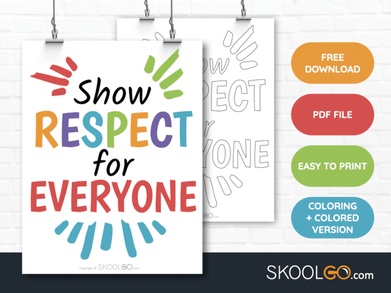 Show Respect for Everyone Poster - Free Printable PDF