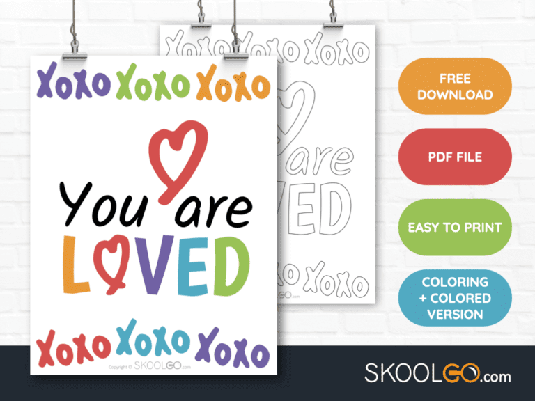 You Are Loved - Free Classroom Poster - SKOOLGO