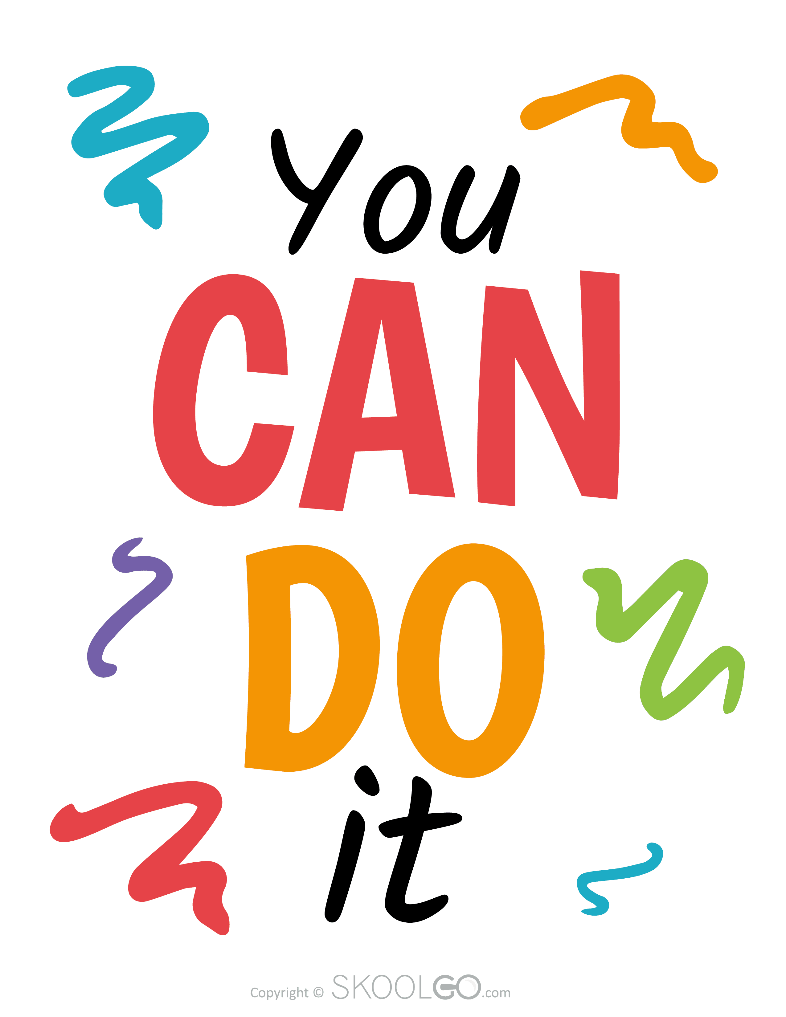 You Can Do It Free Poster SKOOLGO You Can Do It Free Poster SKOOLGO