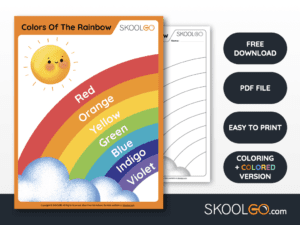 Colors Of The Rainbow - Free Worksheet - SKOOLGO