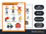 Farm Vocabulary - Free Worksheet - SKOOLGO