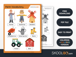 Farm Vocabulary - Free Worksheet - SKOOLGO