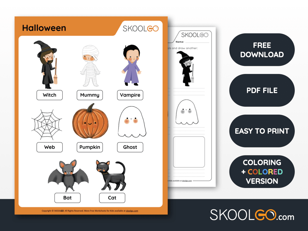Halloween Free Worksheet SKOOLGO