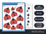 Ladybug Spots Counting - Free Worksheet - SKOOLGO
