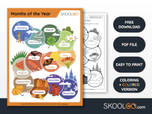 Months of the Year - Free Worksheet - SKOOLGO