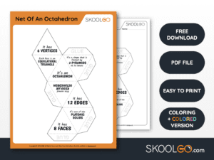 Net Of An Octahedron - Free Worksheet - SKOOLGO