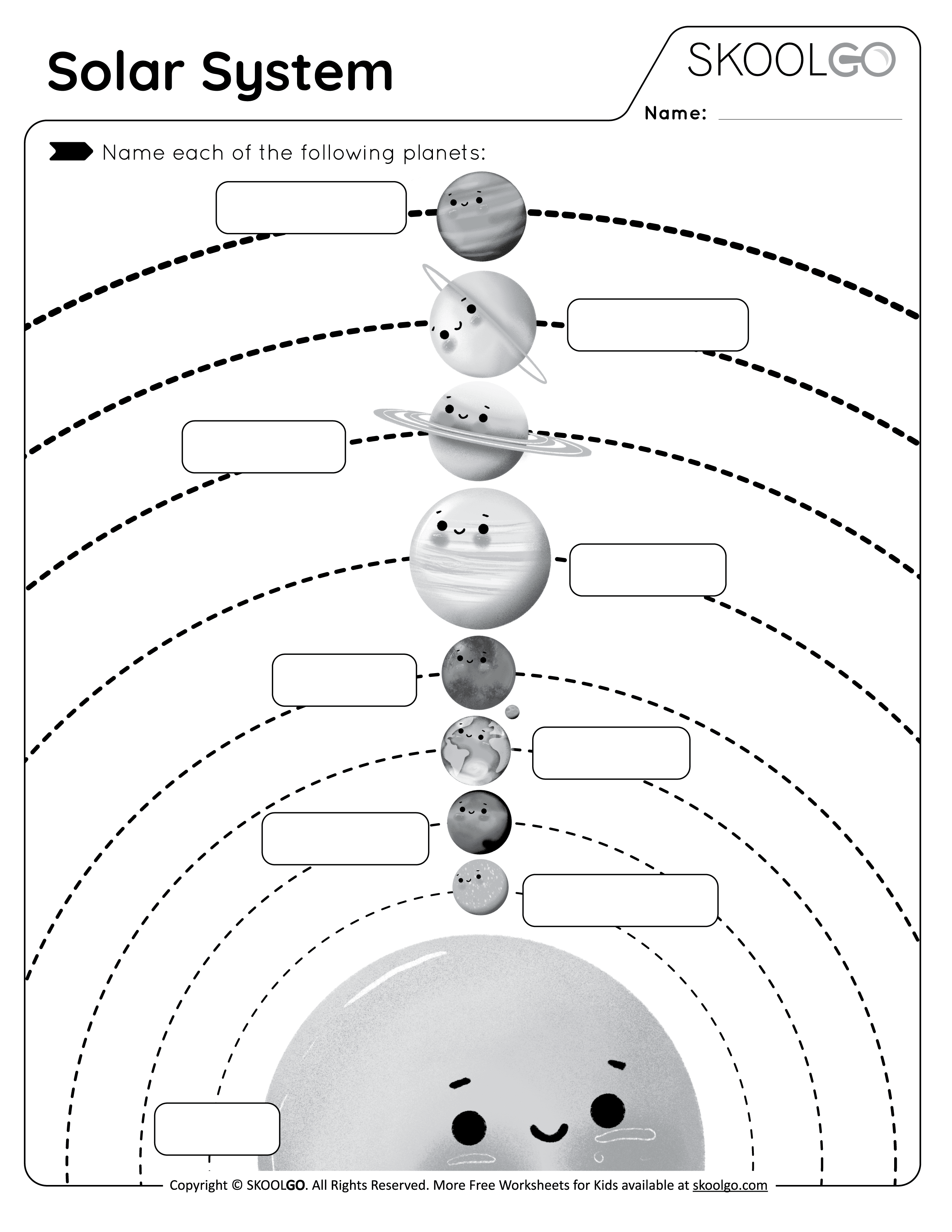 Solar System Pictures With Names Drawing Free Infoupdate