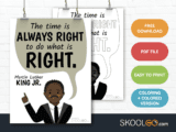 Inspire Integrity with MLK Jr.'s Quote – Free Poster PDF