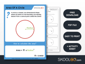 Area of a Circle - Free Worksheet for Kids - SKOOLGO
