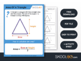 Area of a Triangle - Free worksheet for kids - SKOOLGO