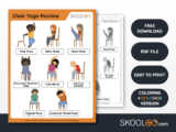 Chair Yoga Routine - Free Worksheet for Kids - SKOOLGO