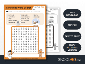 Christmas Word Search - Free Game for kids - SKOOLGO
