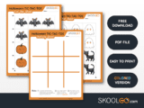 Halloween Tic-Tac-Toe - Free Game for kids - SKOOLGO