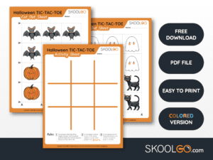 Halloween Tic-Tac-Toe - Free Game for kids - SKOOLGO