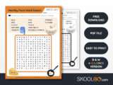 Healthy Food Word Search - Free Game for kids - SKOOLGO
