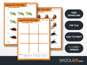 Insects Tic-Tac-Toe - Free Game for kids - SKOOLGO