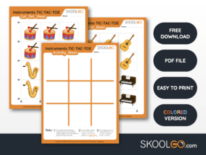 Instruments Tic-Tac-Toe - Free Game for kids - SKOOLGO