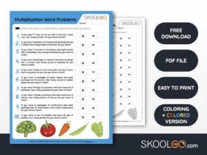 Multiplication Word Problems - SKOOLGO