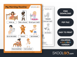 My Morning Routine - Free Worksheet for Kids - SKOOLGO