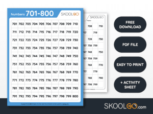 Numbers 601 to 700 - Free Worksheet for Kids - SKOOLGO
